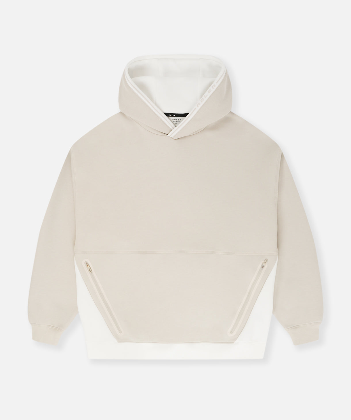 Roler | The Lambeth Hoodie - Stone/Polar White – Roler Clothing